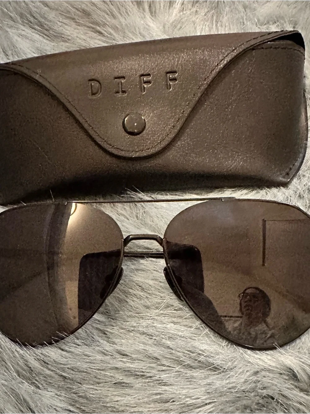 Diff Eyewear | Accessories | Diff Eyewear Brown Gradient Aviator ...
